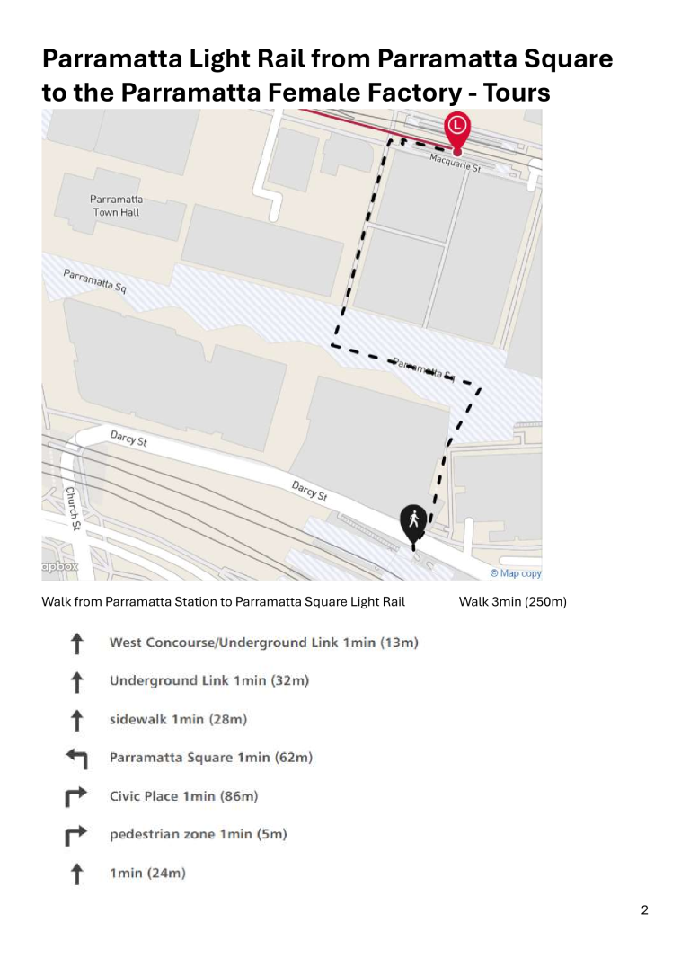 Guided Walking Tours - Parramatta Female Factory Friends
